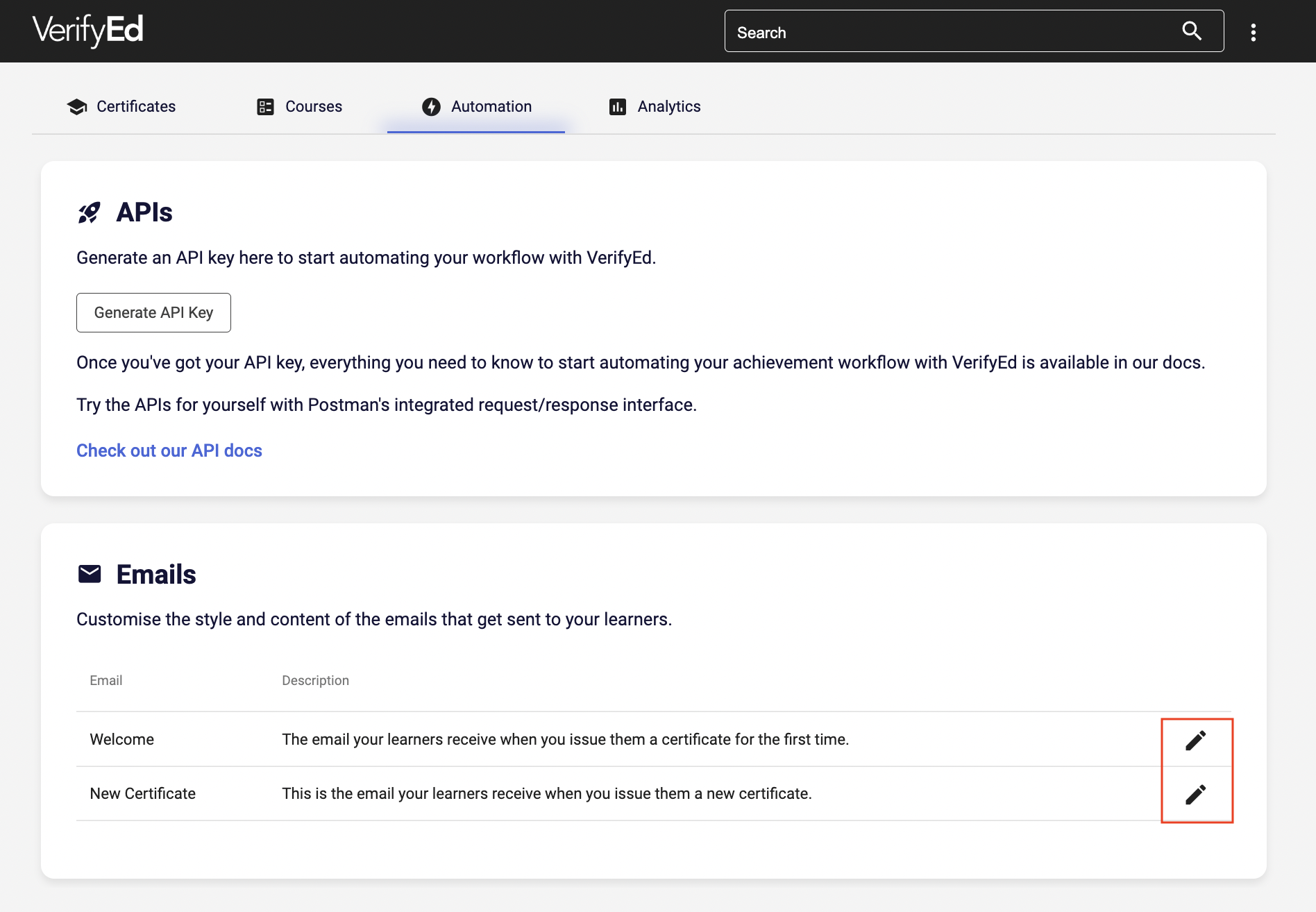 New Feature Email Editor